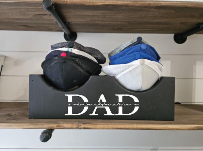 Double Wooden Hat Box, Wood Hat Box, Baseball Hat Holder, Hat Organizer ...