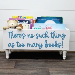 Children's Library Box, Baby Book Box, Book Storage, Nursery Storage ...