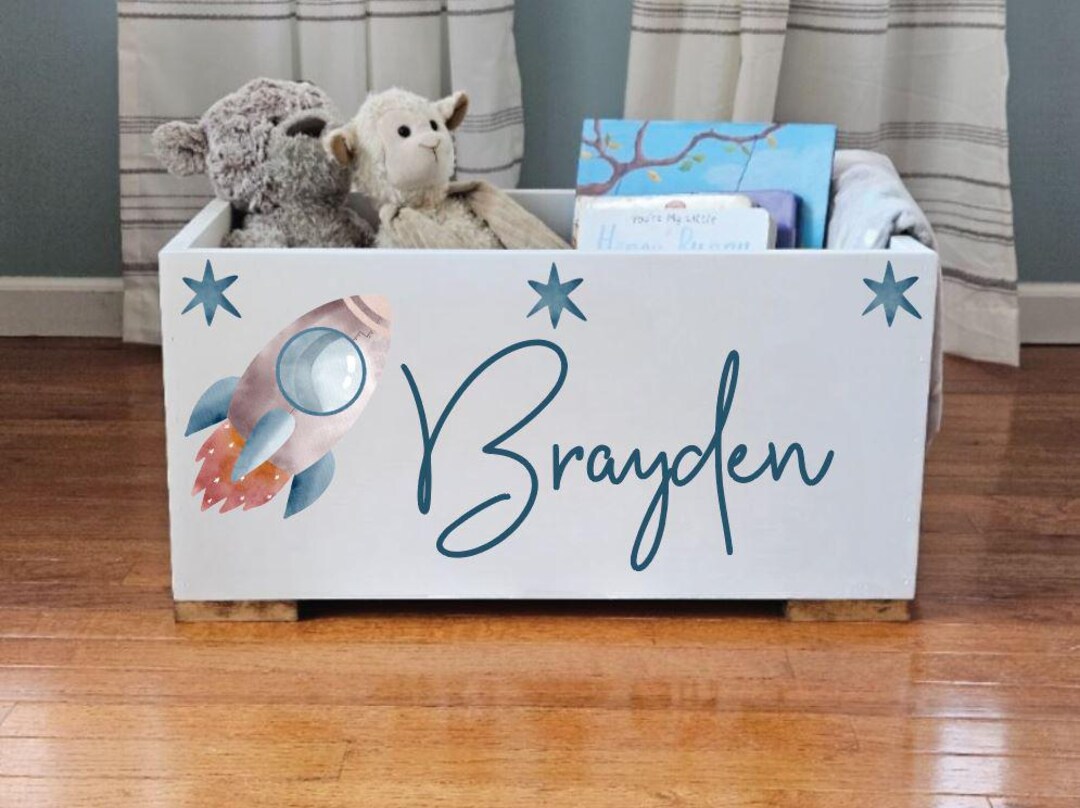 Custom Toy Box - Personalized Wood Toy Box - Wood Toy Chest - Toy ...