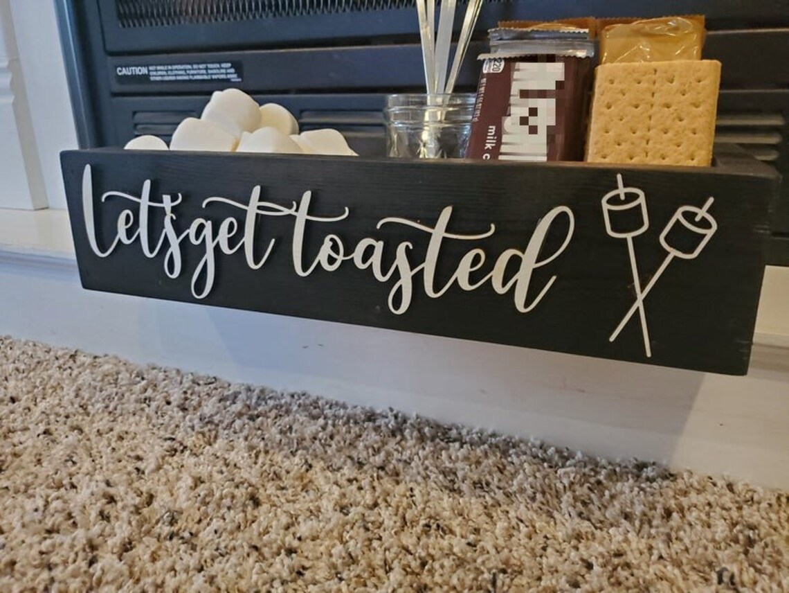 3D Smores Station Box Let's Get Toasted Smores Box | Etsy