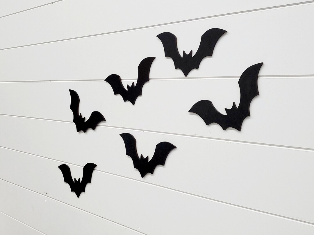 Halloween Bat Decor, Wood Bats, Bats for Wall, Halloween Decor ...