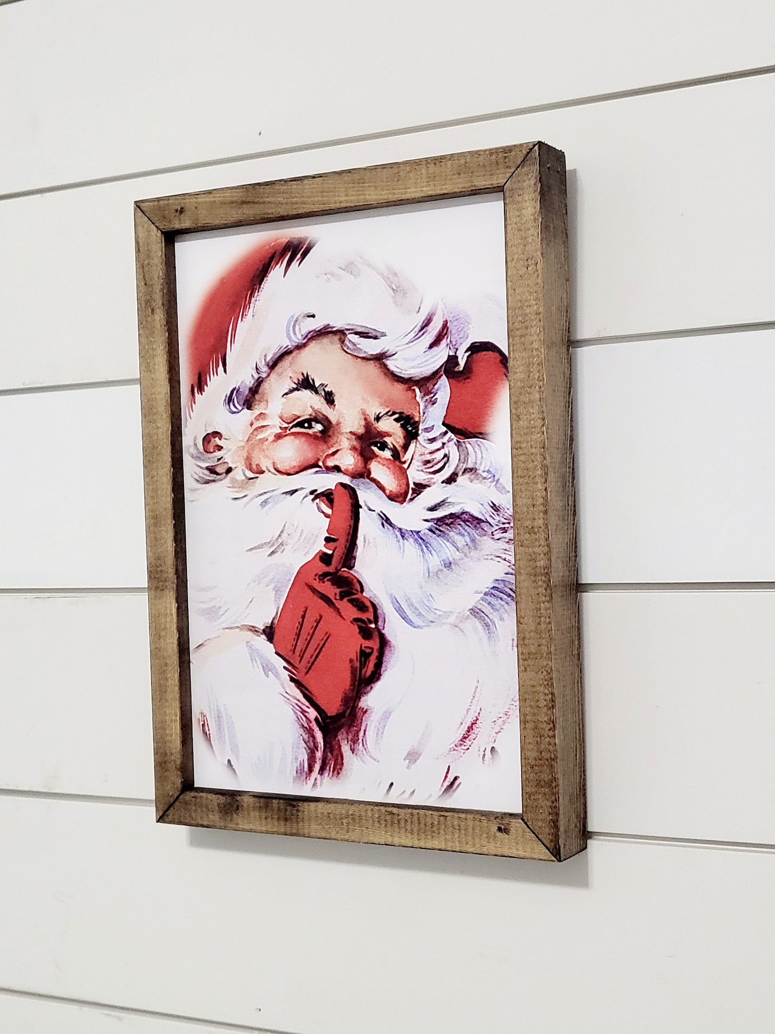 Vintage Santa Claus Wood Sign Santa Claus Mantle Decor - Etsy