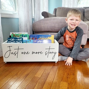 Just One More Story Book Bin Book Storage Books Toy Storage Bookcase ...