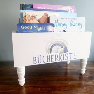 Personalized Mountain Book Library Box- Book Box - Book Storage - Kids ...