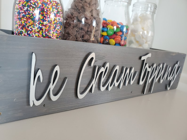 3D Ice Cream Topping Box - Ice Cream Box - Camping Station - Ice Cream ...