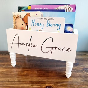 Personalized Book Storage Box Baby Shower Gift Book Box Book Storage ...