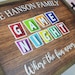 Game Night Tray - Game Storage - Gift Box - Personalized Tray- Family ...