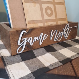 3D Game Night Box - Game Storage Box - Gift Box - Family Night - Games ...