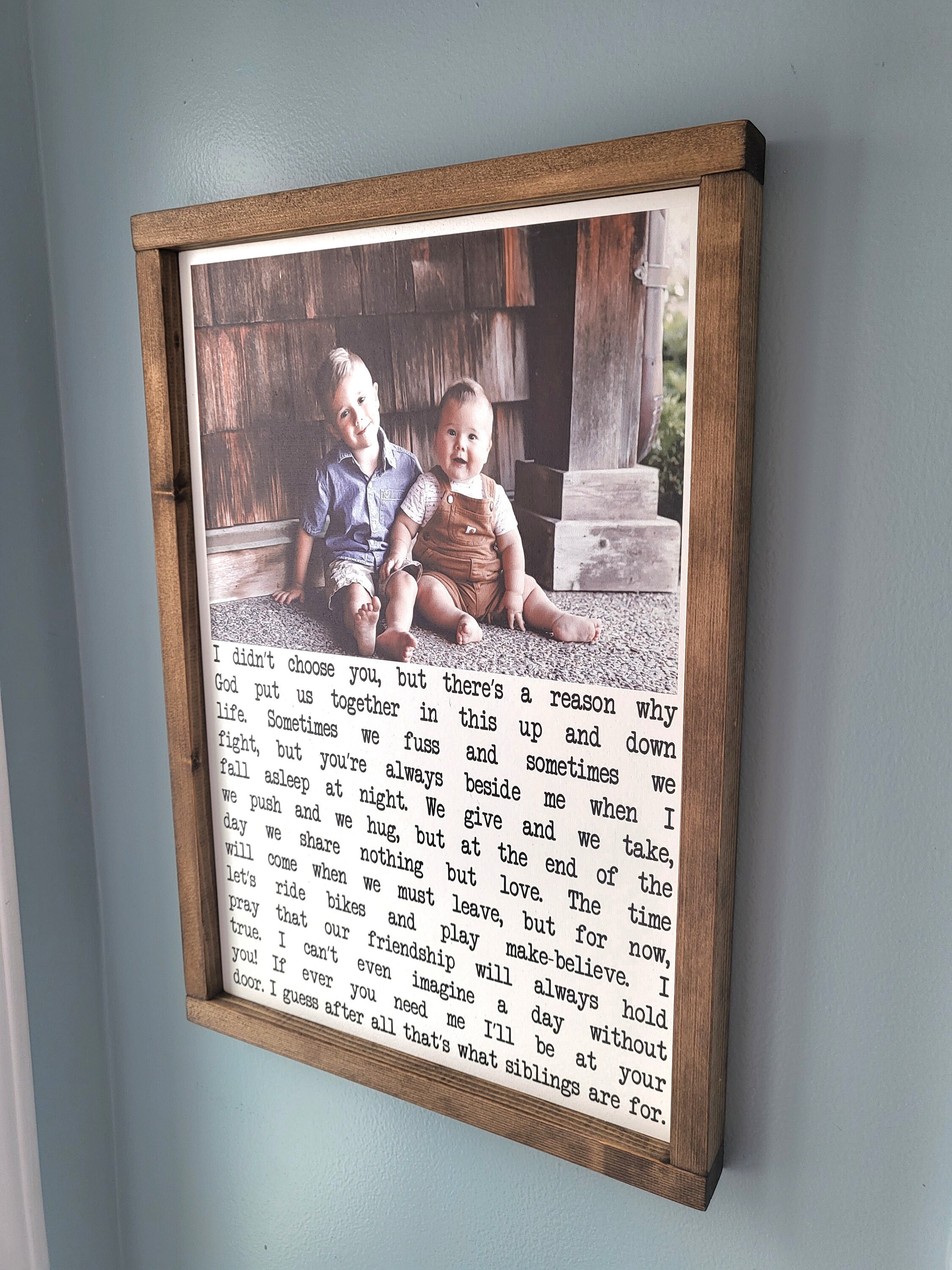 Sibling Poem Sign, Siblings Poem, Shared Room Decor, Kids, Kids Wall ...