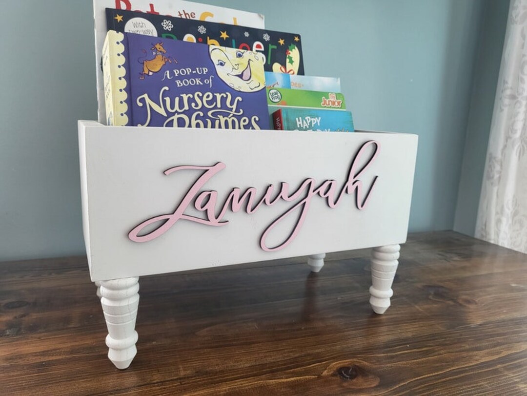Personalized 3d Book Storage Box - Baby Shower Gift - Book Box - Book ...