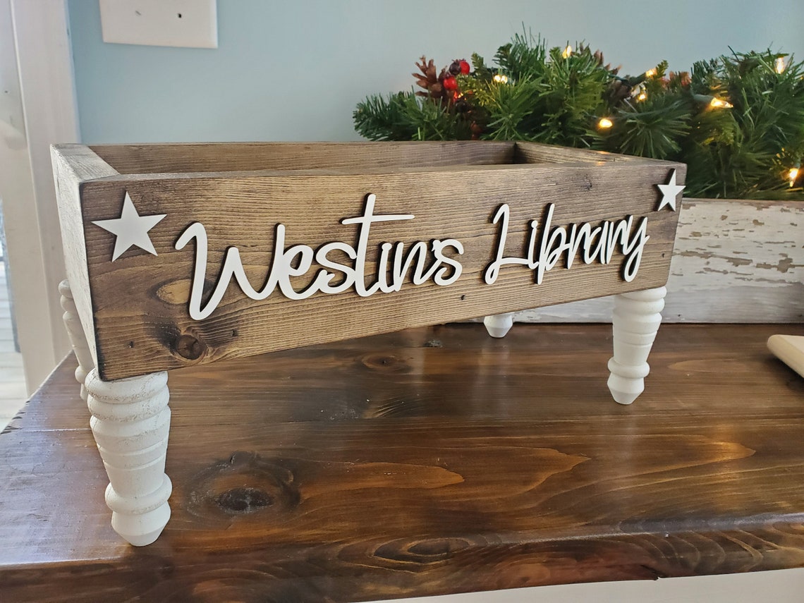 Personalized 3d Book Library Box Book Box Book Storage - Etsy