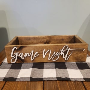 3D Game Night Box - Game Storage Box - Gift Box - Family Night - Games ...