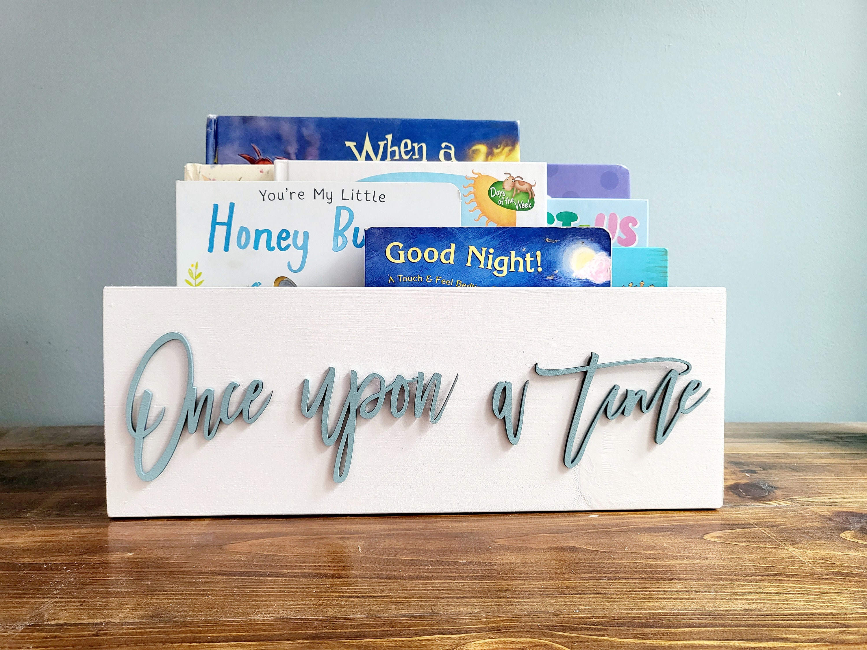 Once Upon a Time Box- Book Box - Book Storage - Kids Books - Book Caddy ...