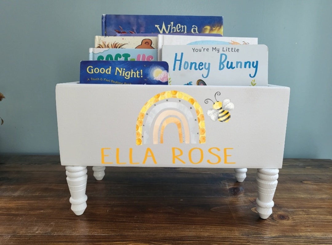 Personalized Book Bin - Book Storage - Books - Toy Storage - Bookcase ...
