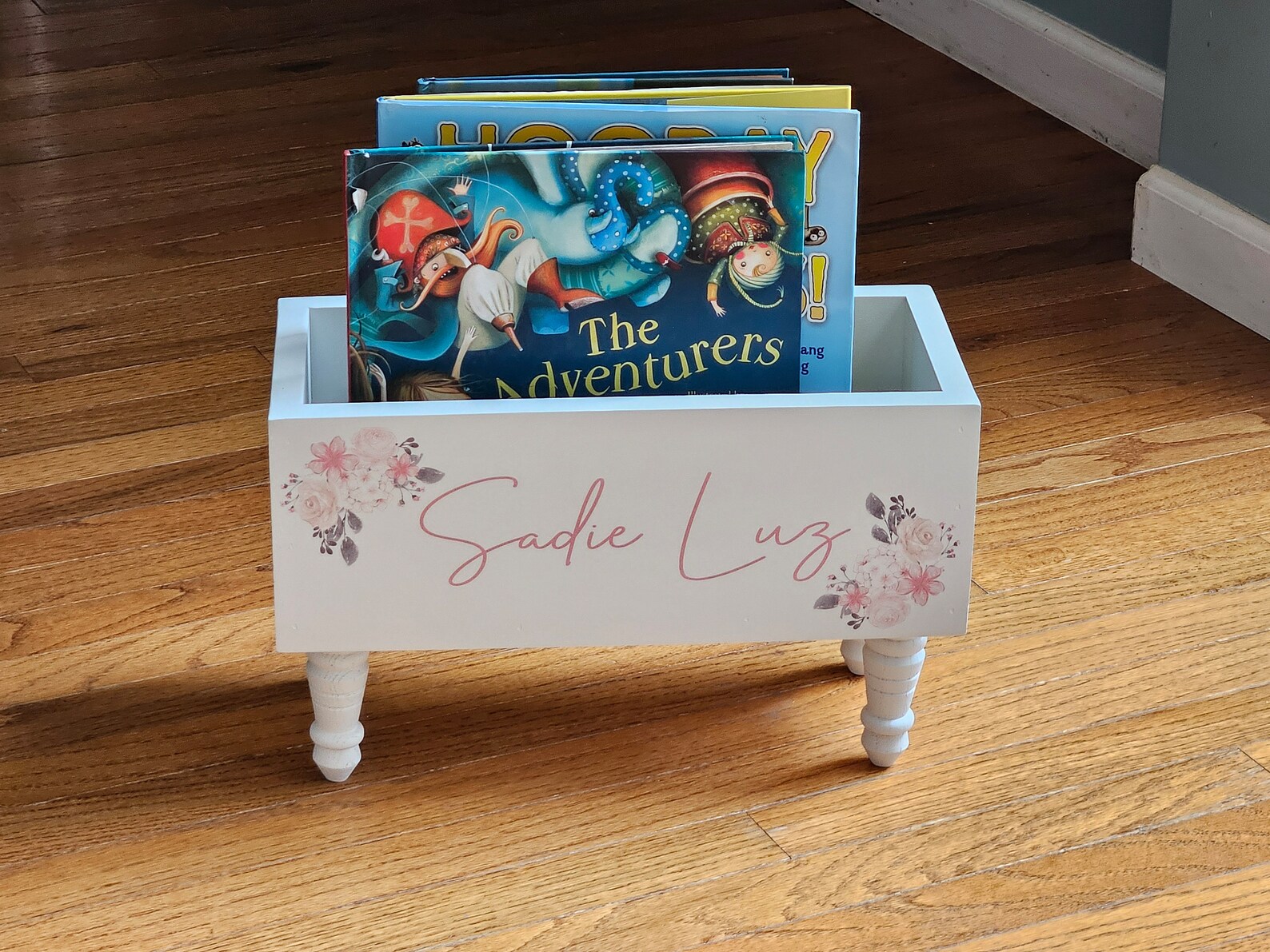 Children's Library Box, Baby Book Box, Book Storage, Nursery Storage ...