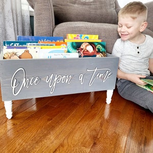3D Personalized Book Box - Book Storage - Kids Books - Book Caddy ...