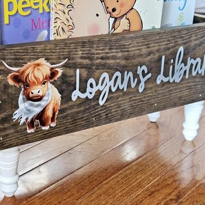 Highland Cow Book Bin - Book Storage - Books - Toy Storage - Bookcase ...