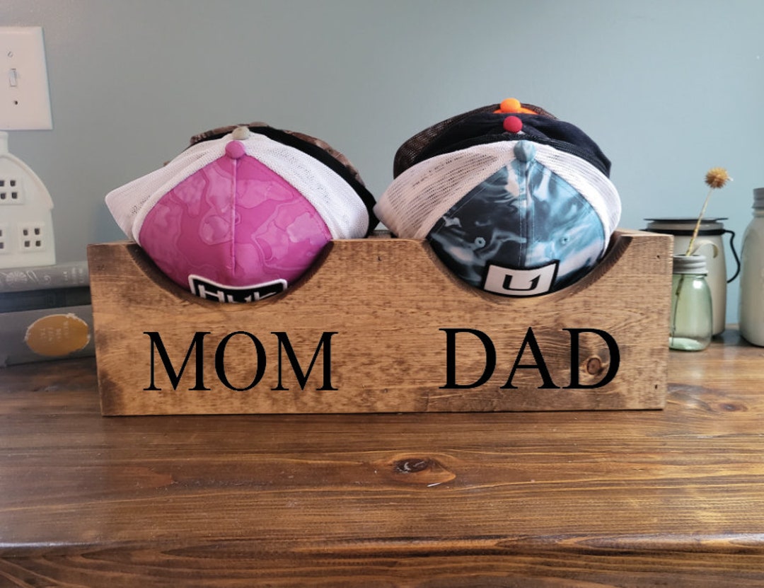 Double Wooden Hat Box Wood Hat Box Baseball Hat Holder Hat - Etsy