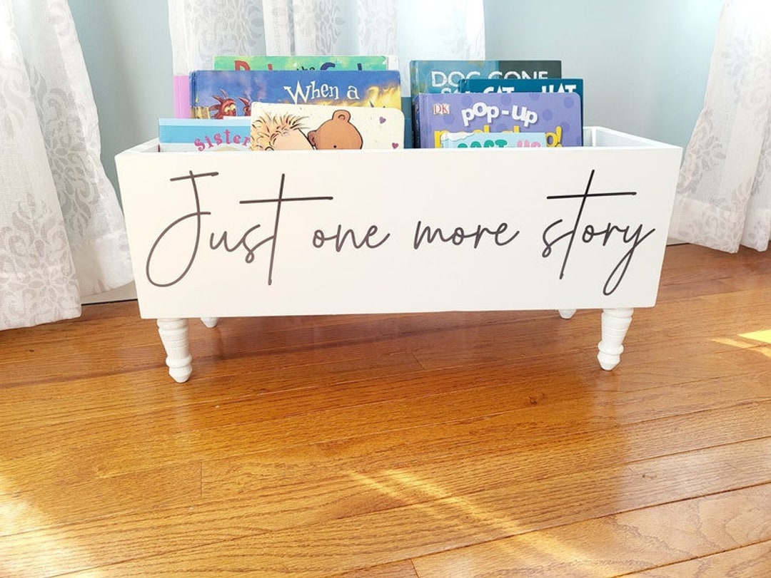 Just One More Story Book Bin Book Storage Books Toy Storage Bookcase ...