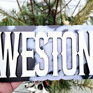 Western Themed Sign, Western Door Name Sign, Western Nursery Decor ...
