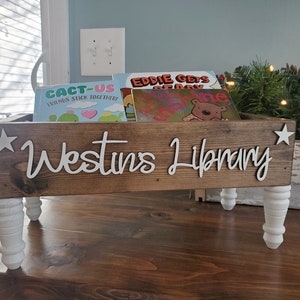 Personalized 3d Book Library Box Book Box Book Storage - Etsy