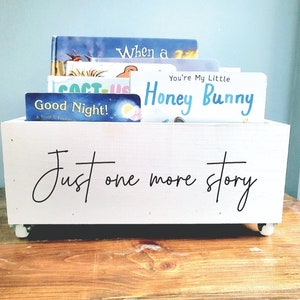Just One More Story Book Bin Book Storage Books Toy - Etsy