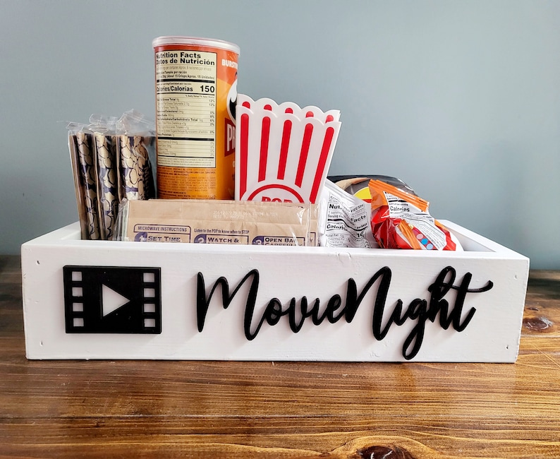3D Movie Night Box - Movie Box - Candy Station - Candy Bar - Movies ...