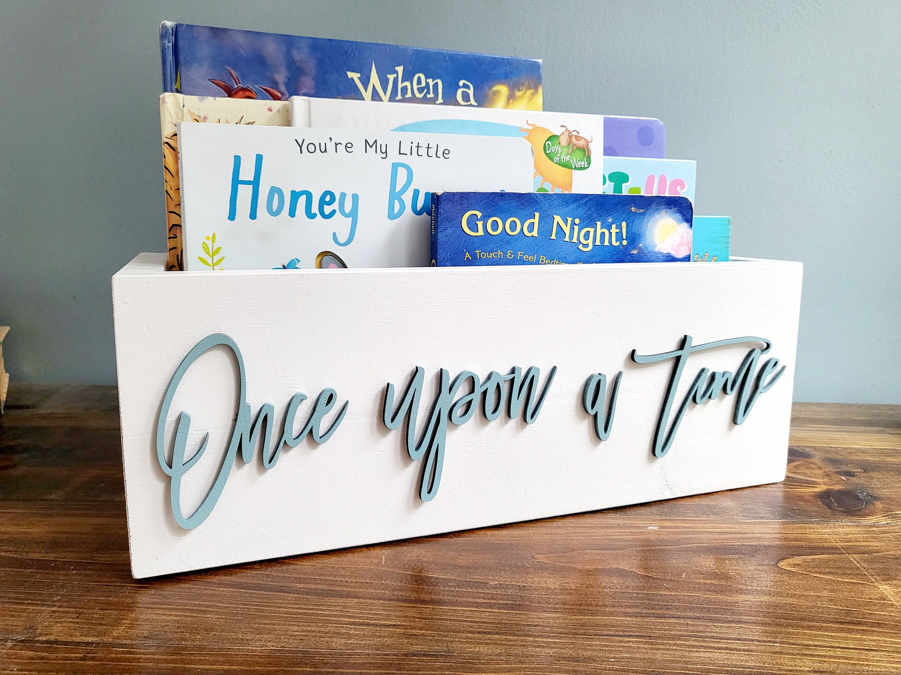Once Upon a Time Box- Book Box - Book Storage - Kids Books - Book Caddy ...