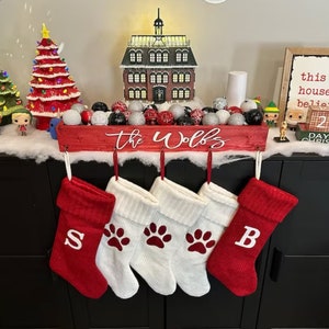 3D Personalized Stocking Holder Box, Mantel Decor, Fireplace Decor ...
