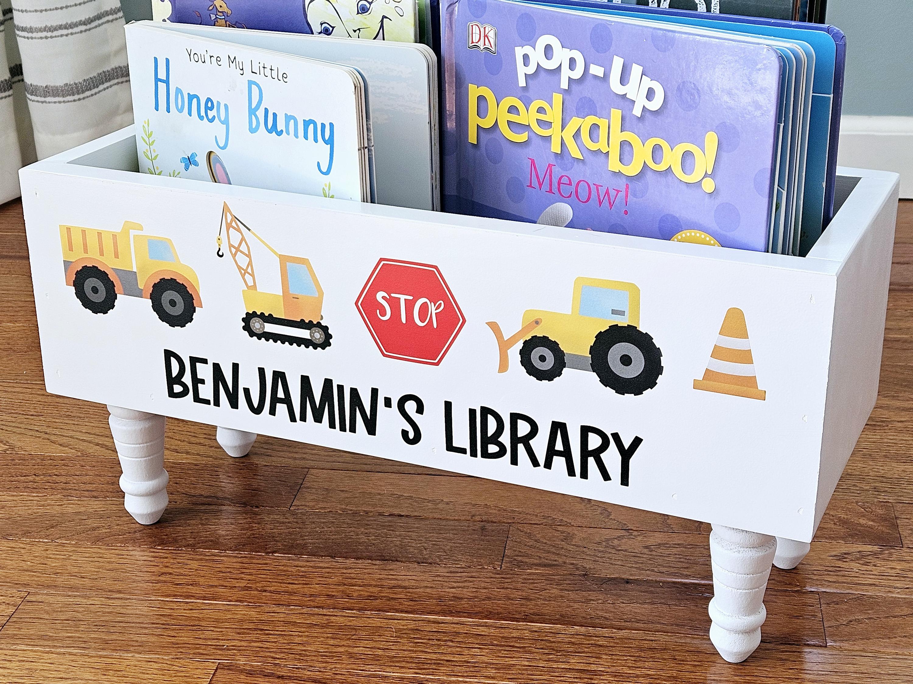 Personalized Book Box- Book Box - Book Storage - Kids Books - Book ...