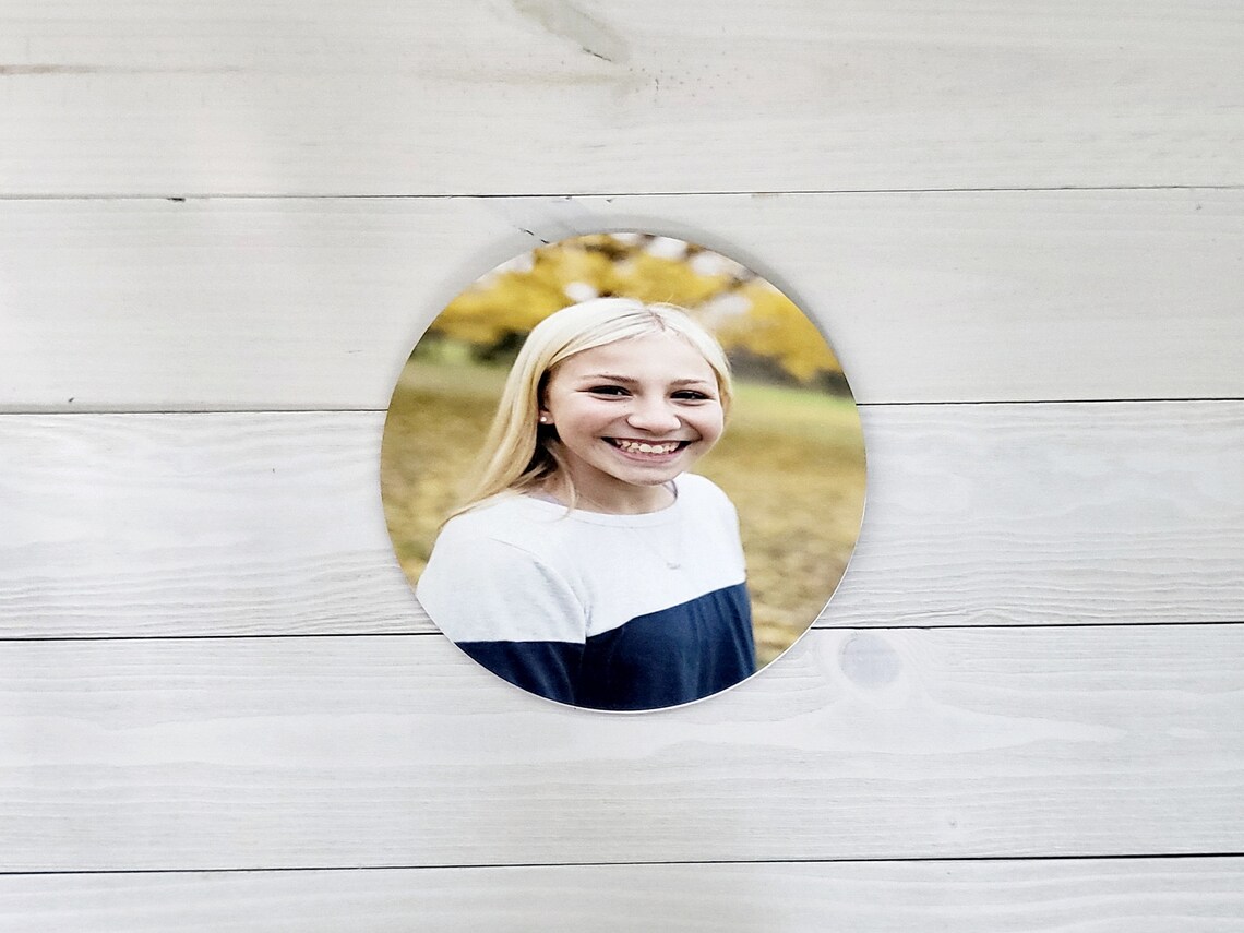 Custom Wood Photo Round Picture Printed on Wood Picture or - Etsy
