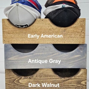 Double Wooden Hat Box, Wood Hat Box, Baseball Hat Holder, Hat Organizer ...