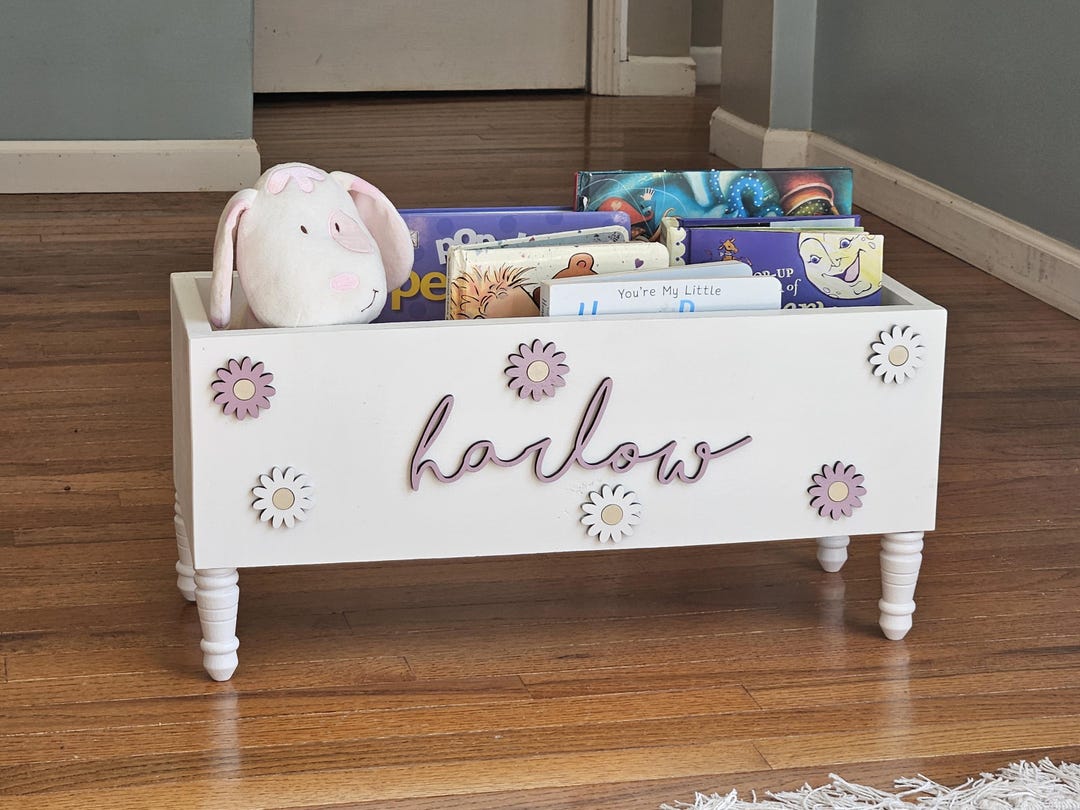 Personalized Book Box - Book Storage - Books - Toy Storage - Bookcase ...