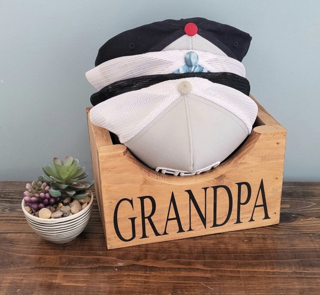Wooden Hat Holder, Wood Hat Box, Baseball Hat Holder, Hat Organizer ...