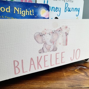 Kids Library Box, Baby Book Box, Book Storage, Nursery Storage, Baby ...