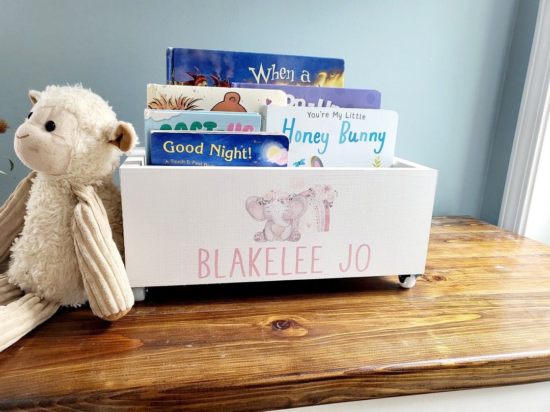 Kids Library Box, Baby Book Box, Book Storage, Nursery Storage, Baby ...