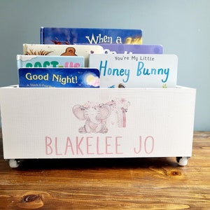 Kids Library Box, Baby Book Box, Book Storage, Nursery Storage, Baby ...