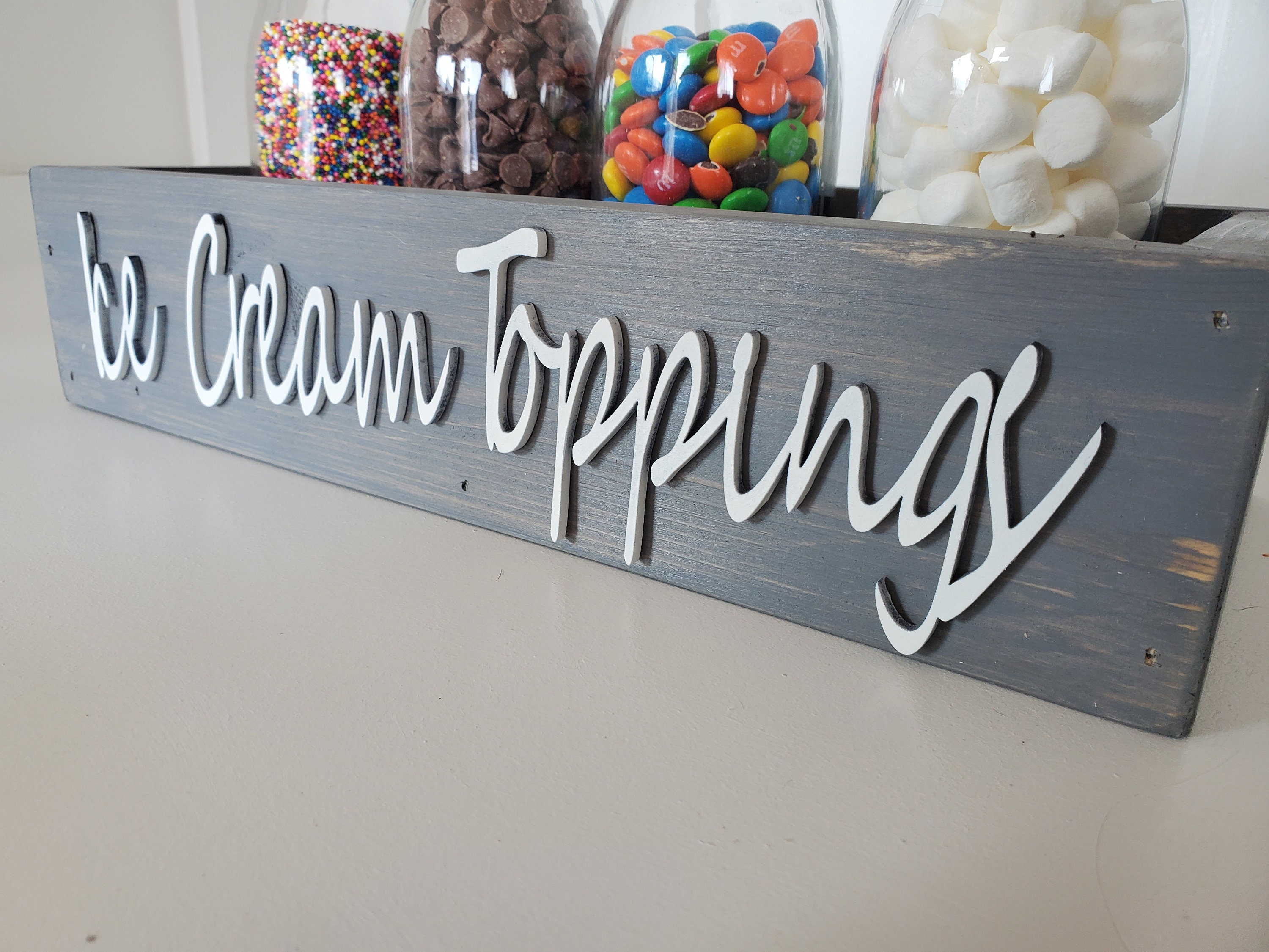 3D Ice Cream Topping Box - Ice Cream Box - Camping Station - Ice Cream ...