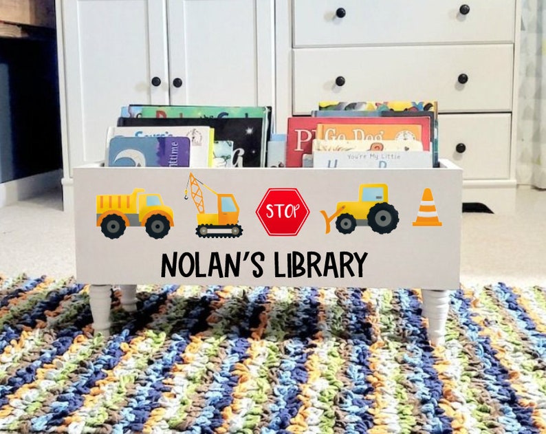 Personalized Book Box- Book Box - Book Storage - Kids Books - Book ...