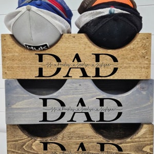 Double Wooden Hat Box, Wood Hat Box, Baseball Hat Holder, Hat Organizer ...