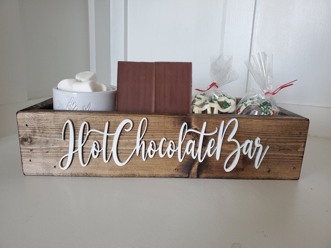 3D Hot Chocolate Bar Box - Chocolate Box - Drink Station - Hot ...