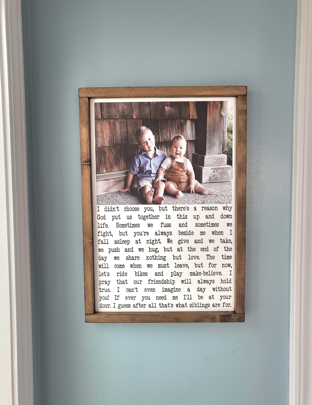 Sibling Poem Sign, Siblings Poem, Shared Room Decor, Kids, Kids Wall ...