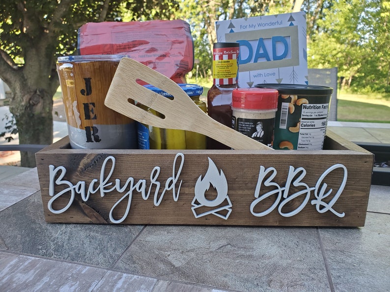 3D Backyard BBQ Box- Backyard BBQ - Bbq Caddy - Camping Station - Bbq ...