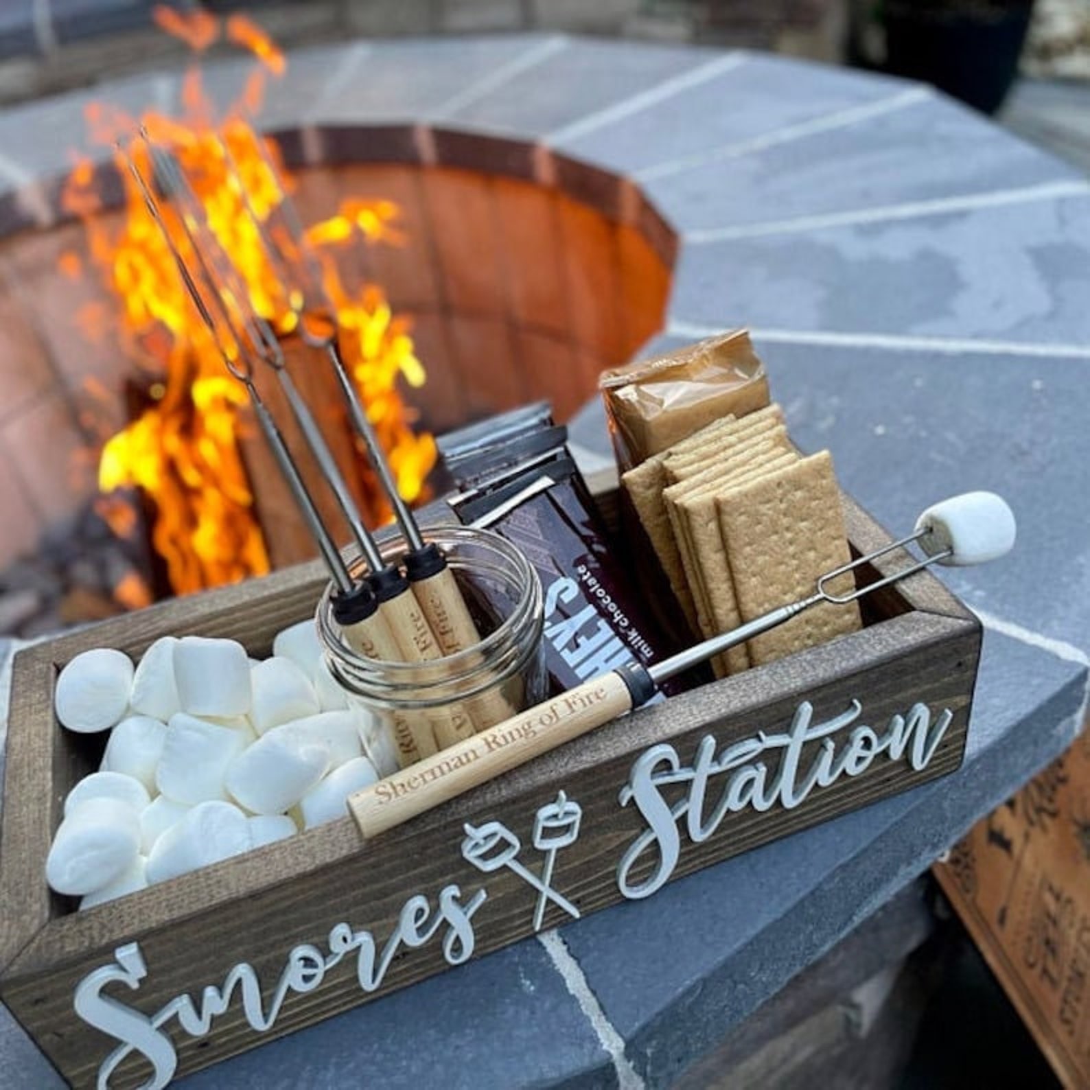 3D Smores Station Box Smores Box Camping Station Smores - Etsy