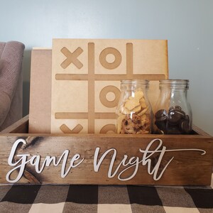 3D Game Night Box - Game Storage Box - Gift Box - Family Night - Games ...