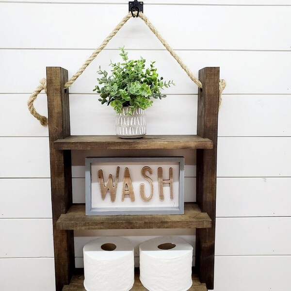 Rustic Ladder Shelf - Etsy
