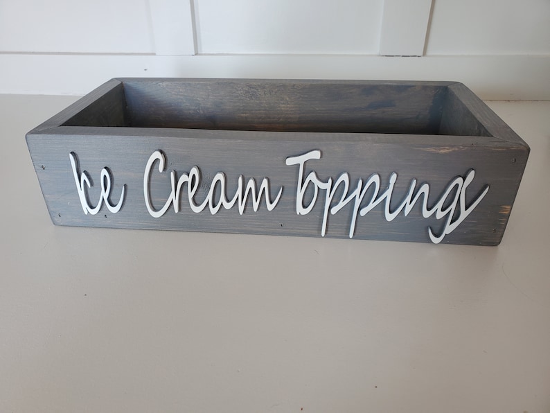 3D Ice Cream Topping Box - Ice Cream Box - Camping Station - Ice Cream ...