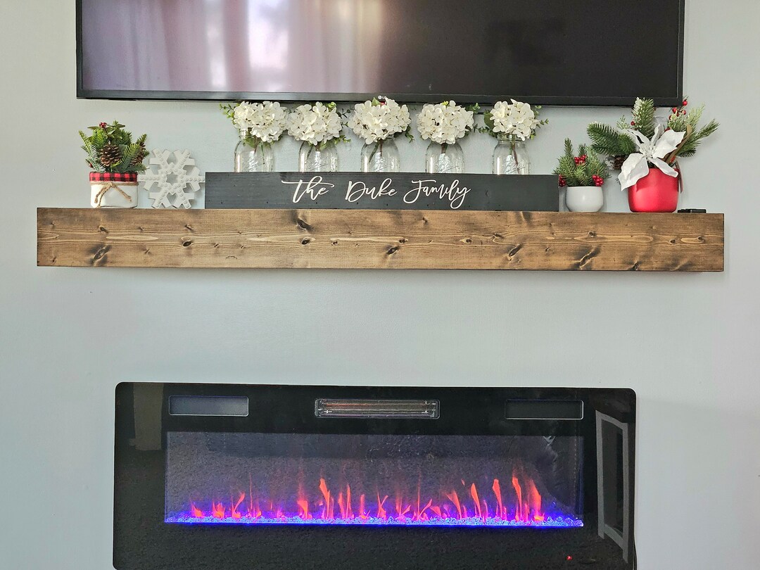 3D Personalized Mantle Box, Mantel Decor, Fireplace Decor, Mason Jar ...