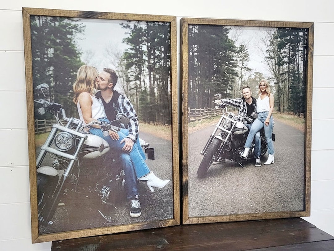 Wood Framed Photo, Wood Photo Print, Family Photos, Image on Wood ...