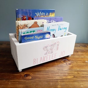 Kids Library Box, Baby Book Box, Book Storage, Nursery Storage, Baby ...